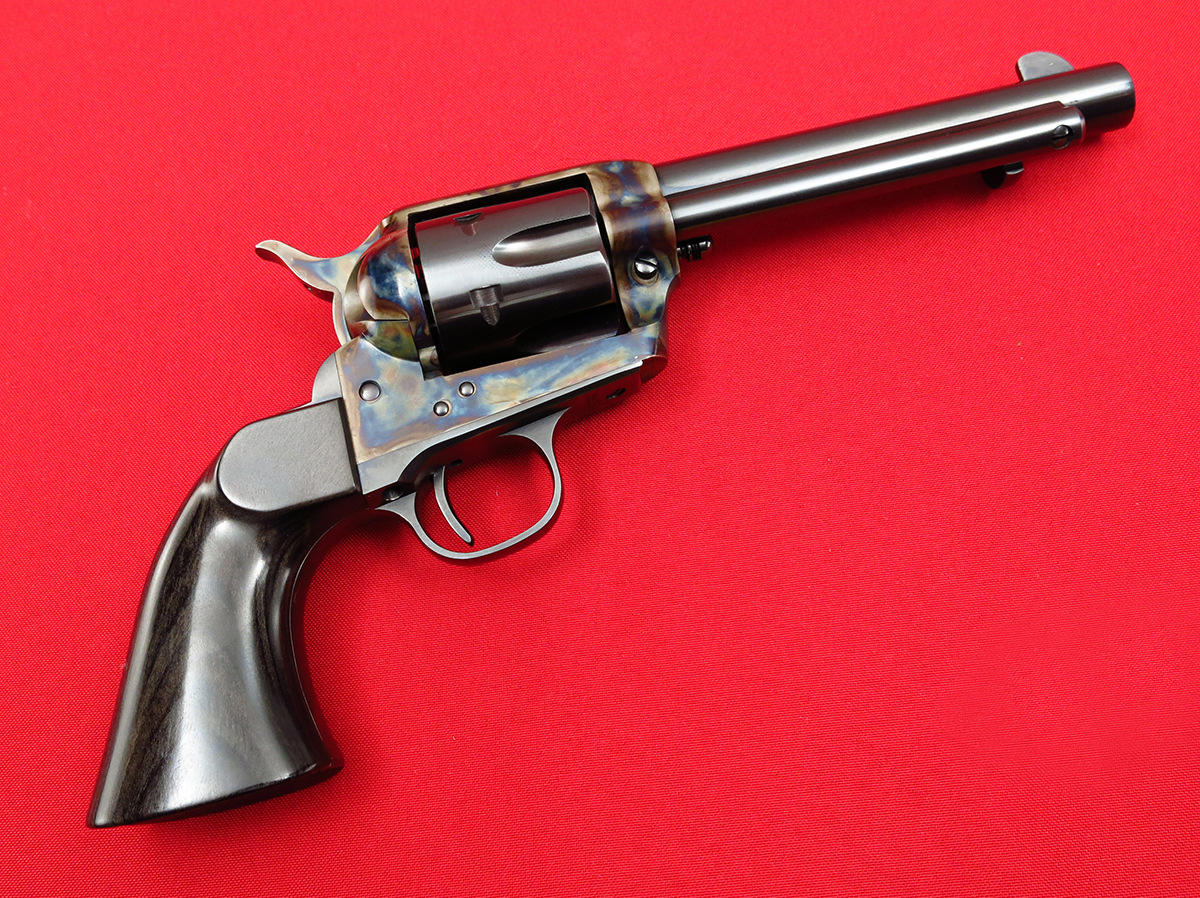 USFA SINGLE ACTION ARMY... BOB MUNDEN CUSTOM ACTION...5-1/2", DOME BLUE ...