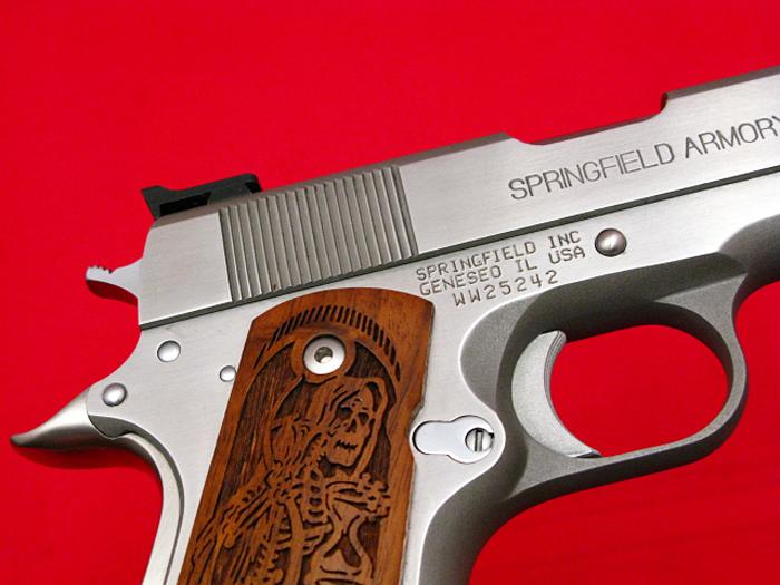 Springfield Armory - 1911a1 .45 Acp...Stainless W/ Custom Grips...Like ...