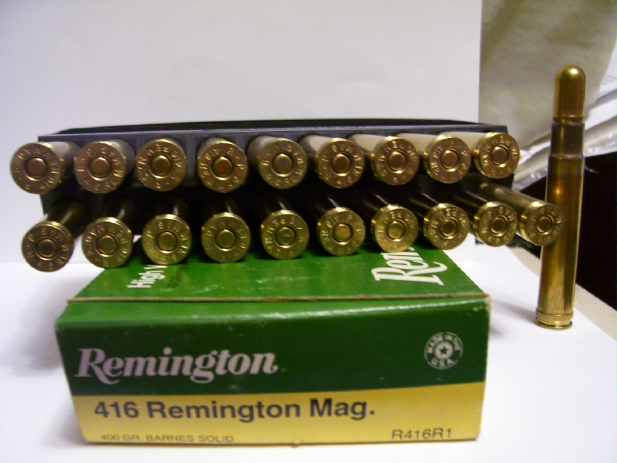 Remington 416 Rem. Magnum, 400 Gr Barnes Solid .416 Rem. Mag. For Sale ...