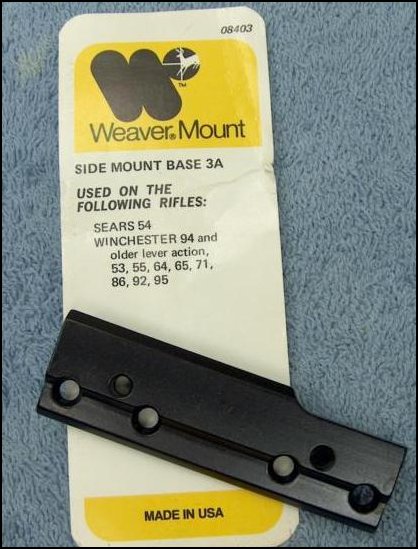 Winchester 94 side scope mount Weaver 53 71 92 95
