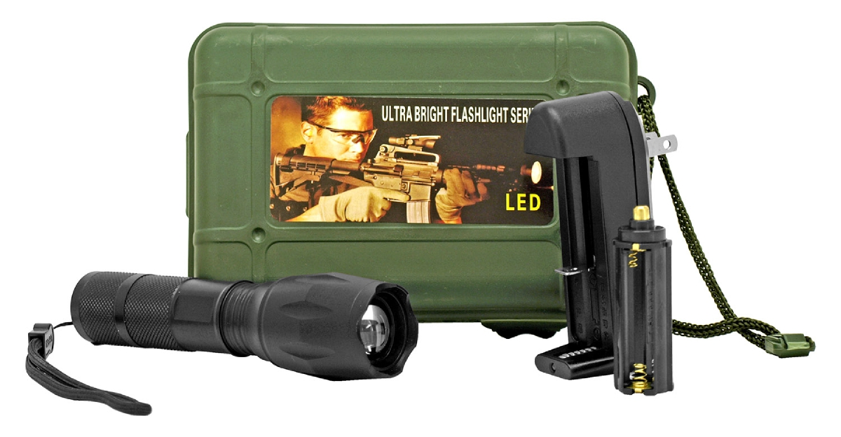 Ultra Bright Led Tactical Flashlight For Sale at GunAuction.com - 15030227