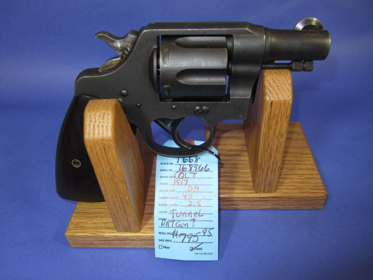 Colt Us Army Model 1917 Revolver 45cal .45 Acp For Sale at GunAuction ...