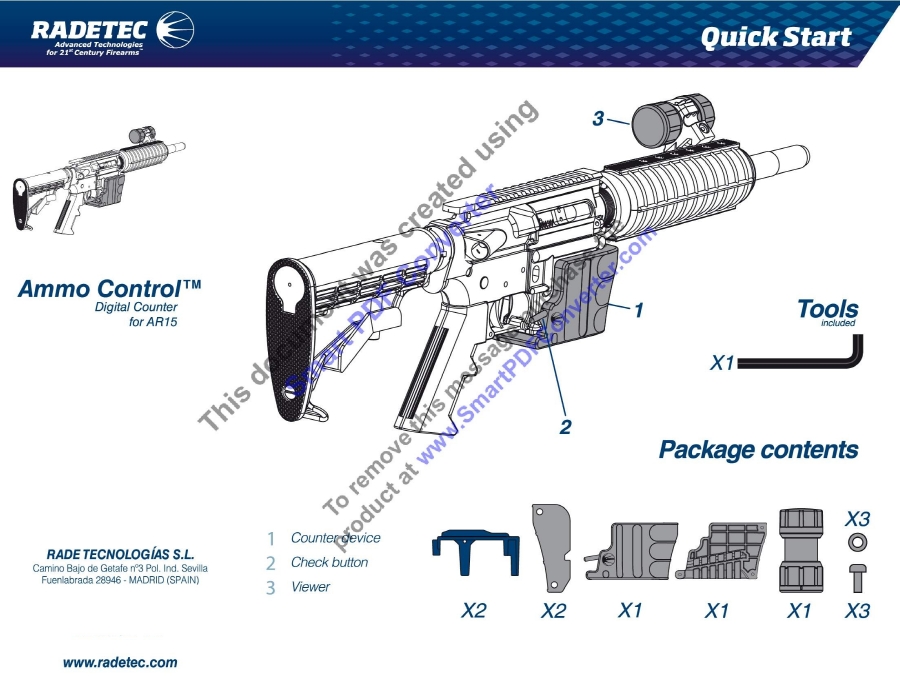 Radetec Ar-15 Digital Round Counter Colt Sig S&W 5.56mm Nato For Sale ...