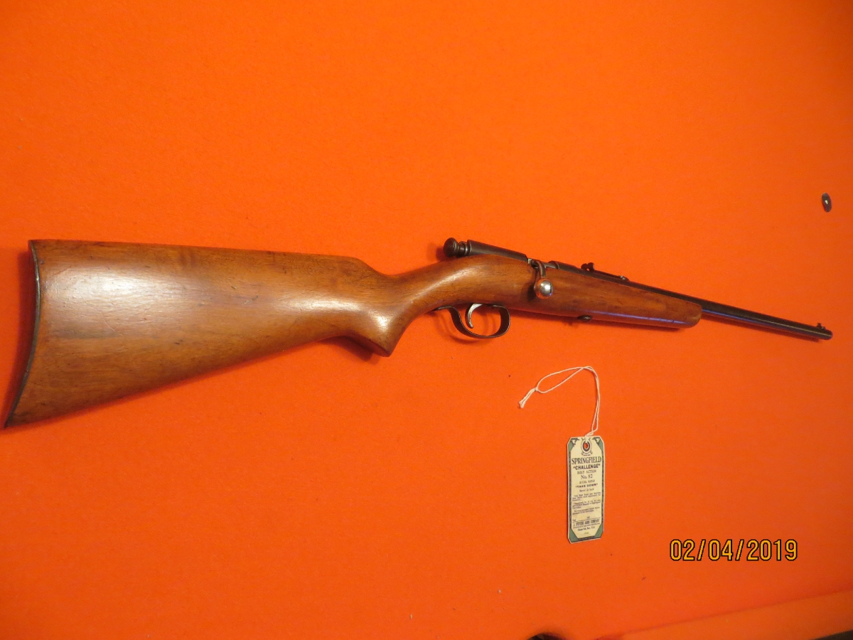 Springfield J. Stevens Arms Model 82 Single Shot .22 C&R Rifle .22 Lr ...