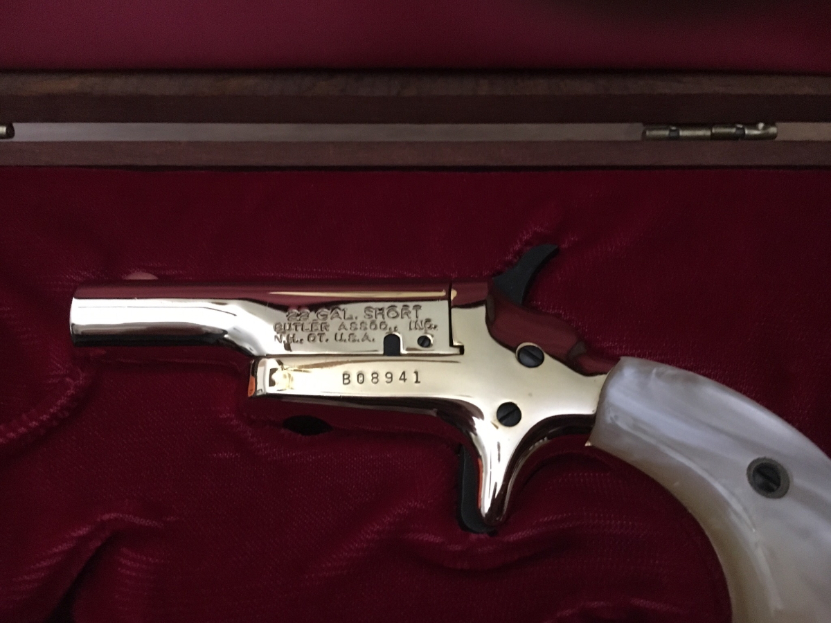 Butler Assoc., Inc. Derringer .22 Short Gold Plated Single Gun In ...
