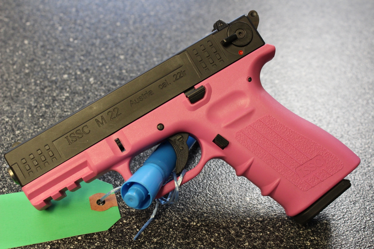 Issc Austria Pink Model M22 Pistol Display Gun Like New-$99nr .22 Lr ...