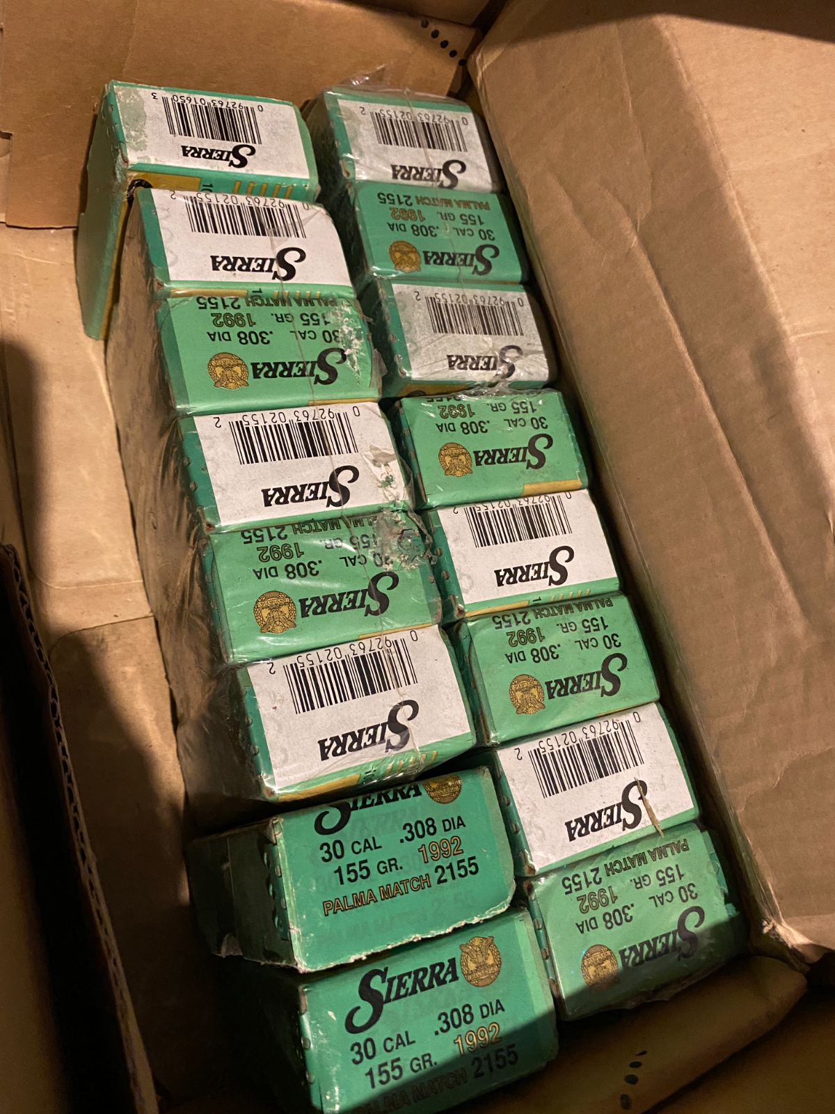 Sierra Bullets 2600 30 Cal .308 Dia 155 Gr. Palma Match 2155 Rifle ...