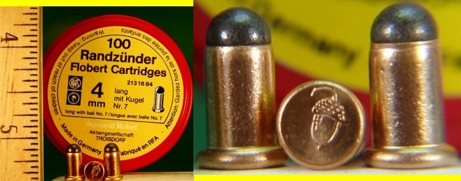 100 New Condition 4mm Ball Or `Acorn` Rimfire Ctg For Sale at ...