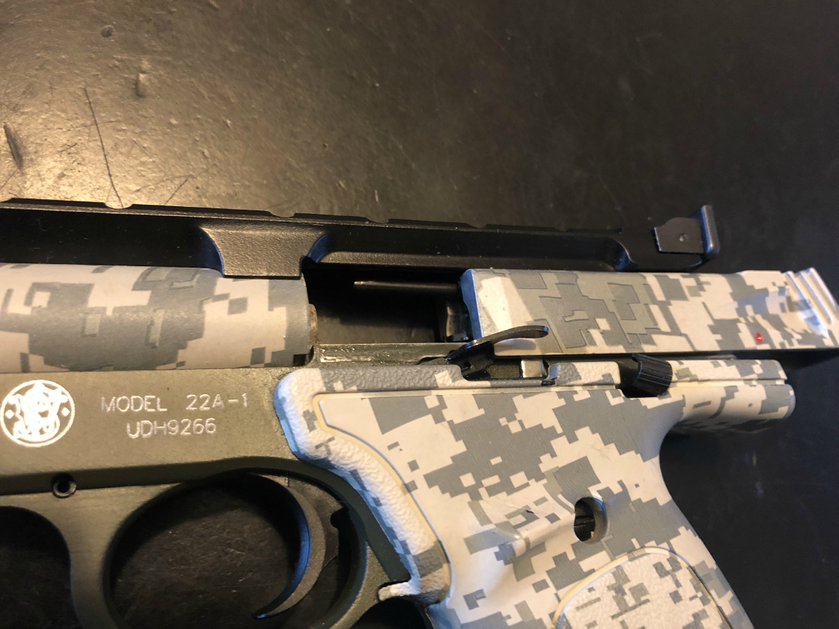 Smith And Wesson Model 22a-1 In Digital Camo With 8 Magazines ...