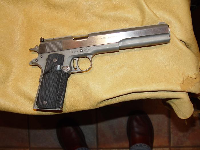 Amt Hardballer Long Slide .45 Acp, Stainless 7 For Sale at GunAuction ...