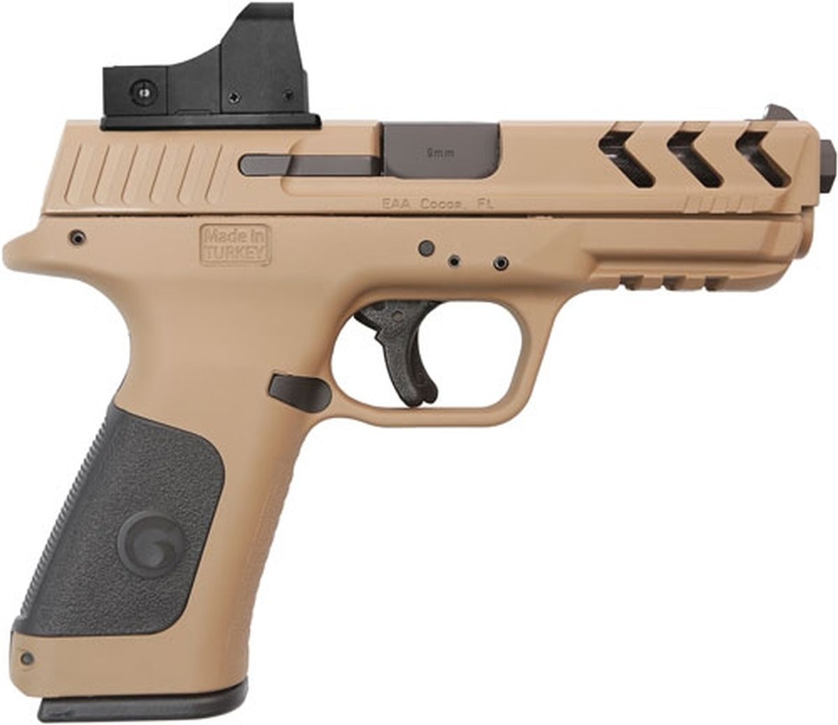 Eaa Girsan Mc28sa 9mm Adj. Sgt W/Optic 17-Shot Fde Polymer , No Credit ...