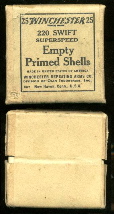 W.R.A.Co. 220 Swift Primed Shells++Sealed Box++ For Sale at GunAuction ...