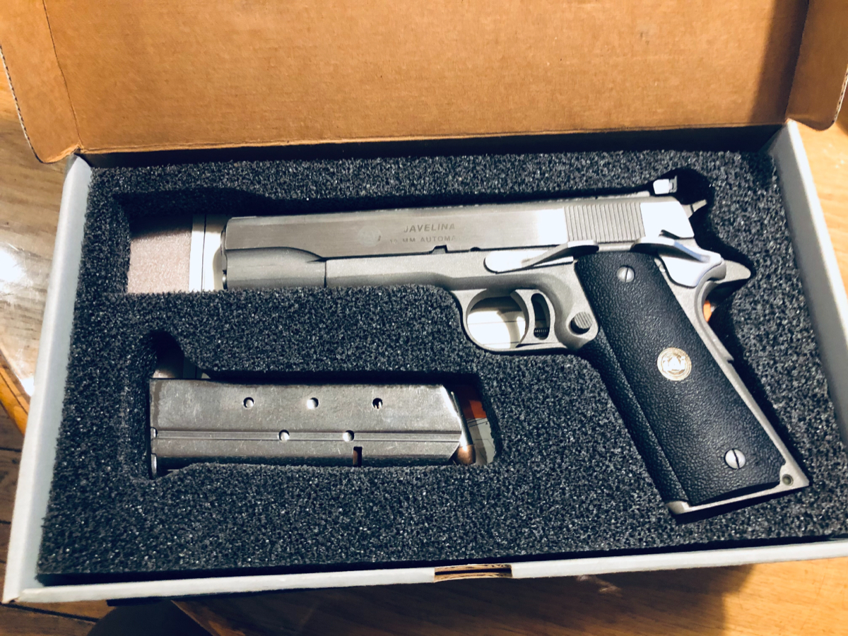 Amt/Iai Javelina Ss 10mm Hard Ball New In The Box 10mm For Sale at ...