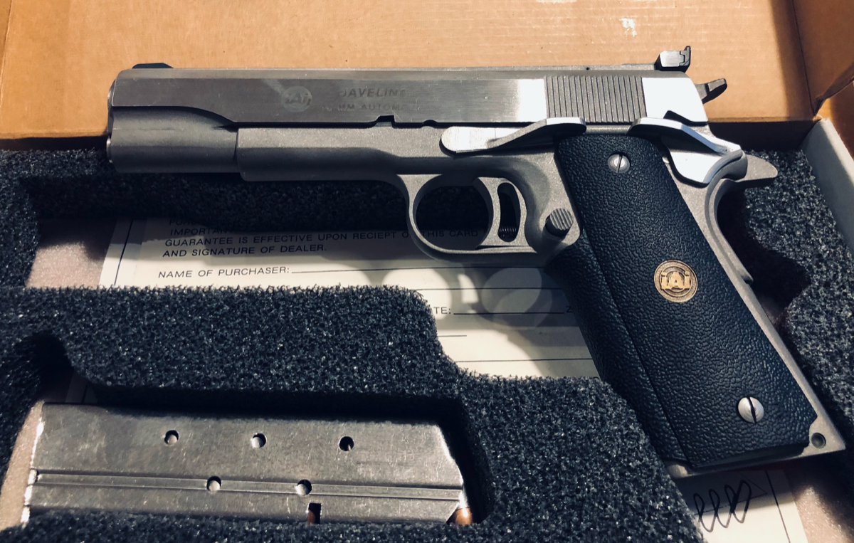 Amt/Iai Javelina Ss 10mm Hard Ball New In The Box 10mm For Sale at ...