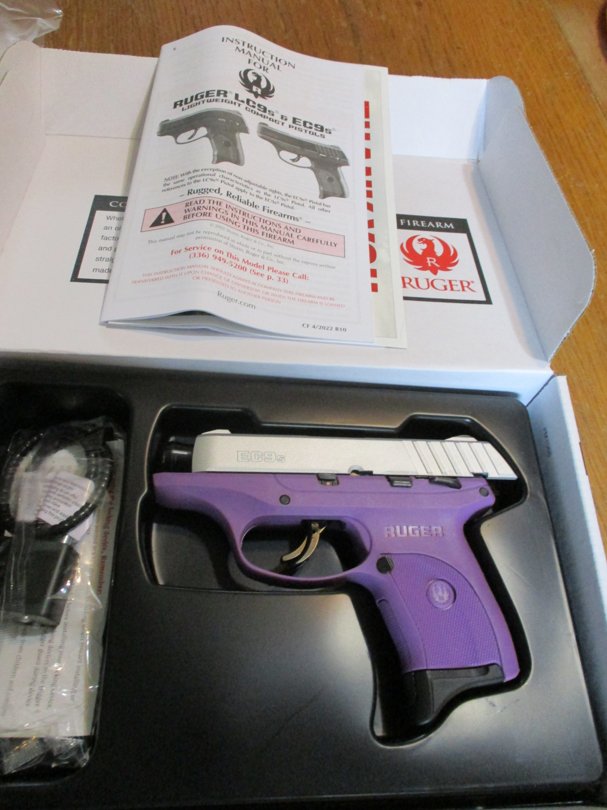 Ruger EC9 9MM 3.12` Purple 9mm Luger 17281795 - GunAuction.com