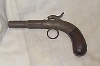 Bacon Mfg. Co. Single Shot Ring Trigger Percussion Pistol .36