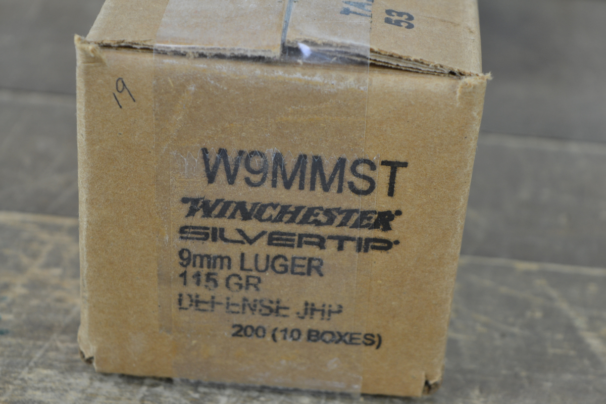 200 Rd Case Winchester Silver Tip 9mm 115 Grain Hollow Points 9mm Luger ...
