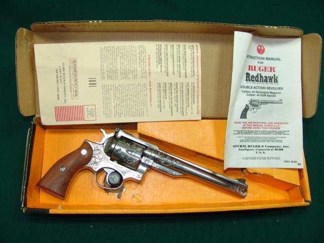 Ruger Redhawk -Engraved .44 Magnum Cal. - New In Box For Sale at ...