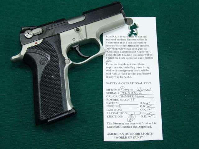 Smith & Wesson 5903 Ssv 9mm Cal. Excellent Free Shipping For Sale at ...
