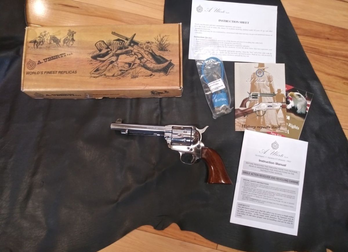 Uberti 1873 Nickel Cattleman .45 Colt (Look) .45 Long Colt For Sale at ...