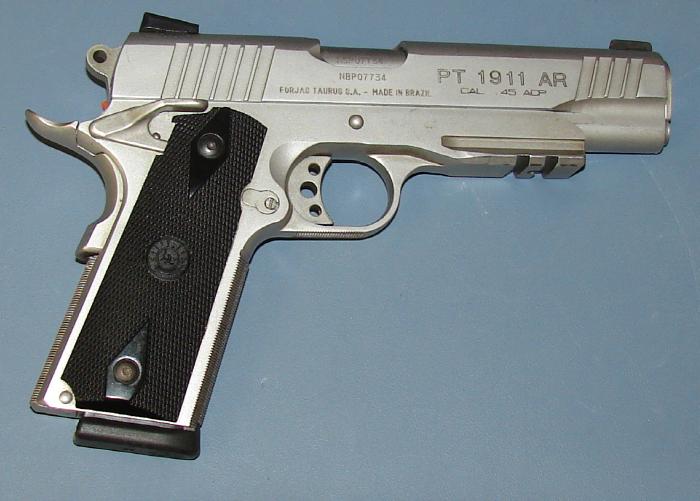Taurus Model Pt1911 Ar .45acp With Rail No Reserve For Sale at ...