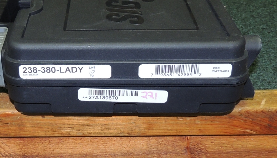 Sig Sauer P-238 Lady .380 Acp New No Reserve For Sale at GunAuction.com ...
