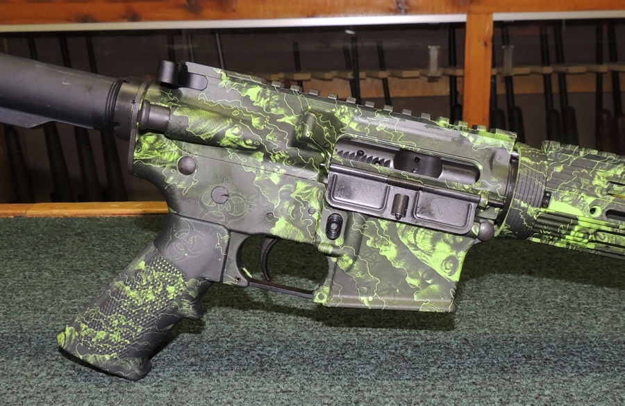 Stag Arms Model 3grn 5.56/223 Caliber Green Zombie Camo Pinned Stock 10 ...
