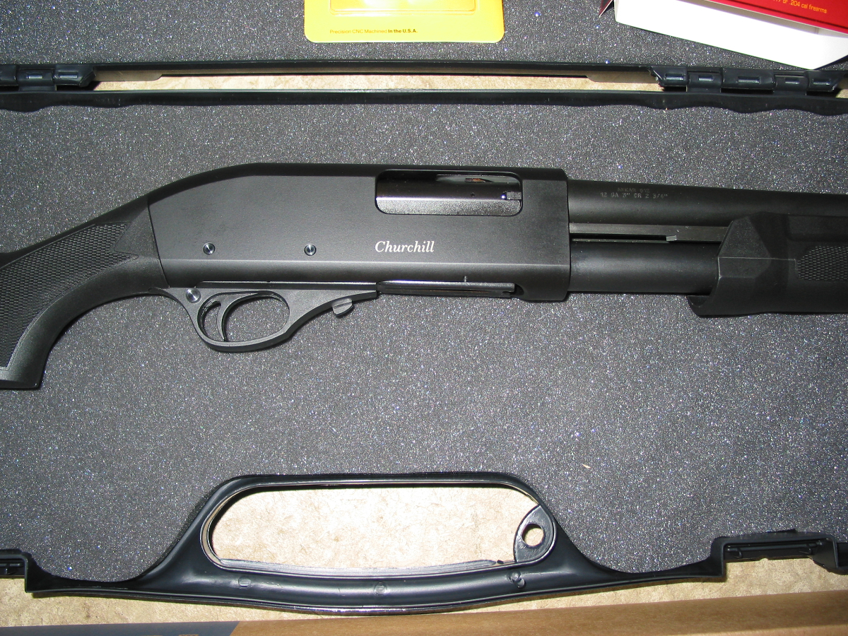 EAA AKKAR CHURCHILL 612 PUMP 12GA 18.5" SHOTGUN-COMPLETE PACKAGE 12 GA ...