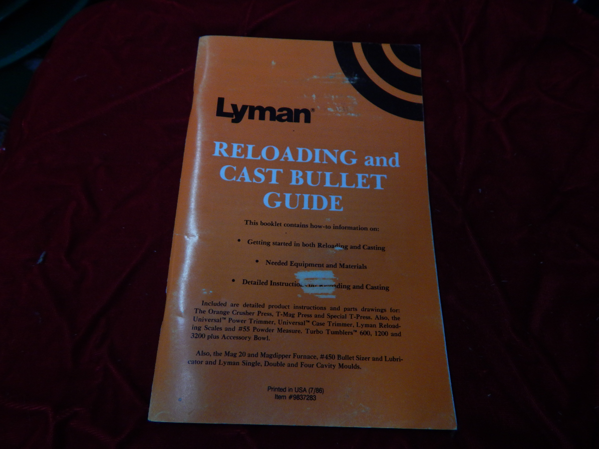 Lyman Reloading & Cast bullet guide - 1986 16986801 - GunAuction.com