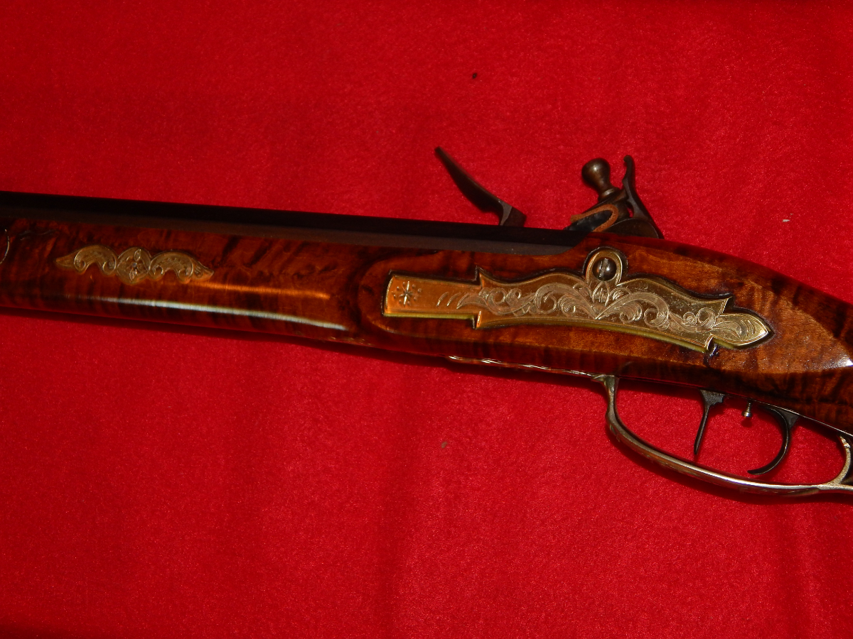 Custom Kentucky / Tenn Flint Lock Rifle For Sale at GunAuction.com ...