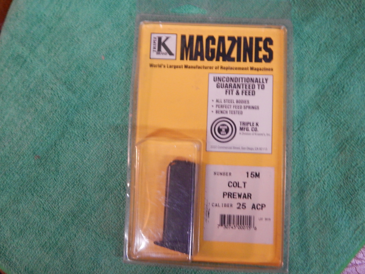 Colt Prewar 25 Acp Mag .25 Acp For Sale at GunAuction.com - 17110382