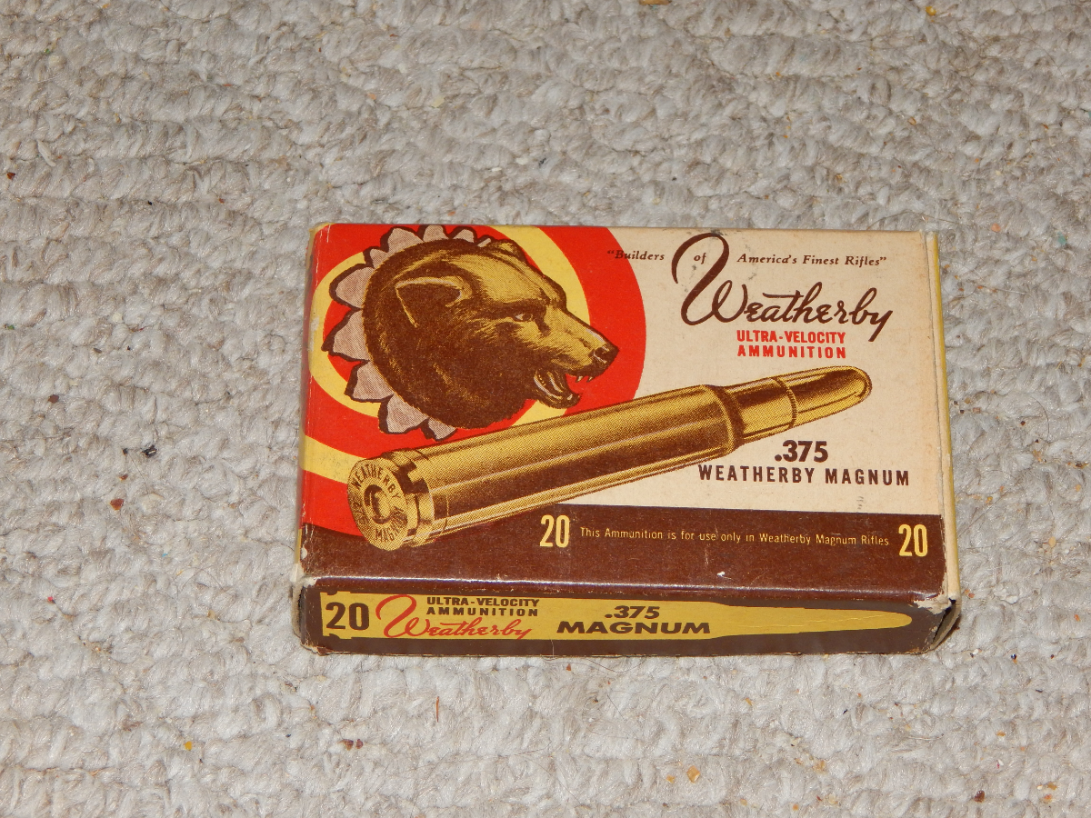 Weatherby 375 Wby Box Only .375 H&H Mag For Sale at GunAuction.com ...