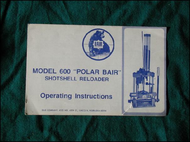 Bair Mod 600 Polar Bair Brochure For Sale at GunAuction.com - 8756341