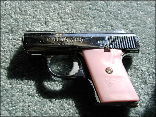 Phoenix Arms - Ontario, CA Raven P25 - Chrome & Pink