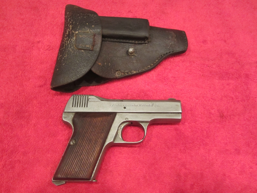 Becker And Hollander German Wwi Becker & Hollander Beholla W/Holster 7 ...