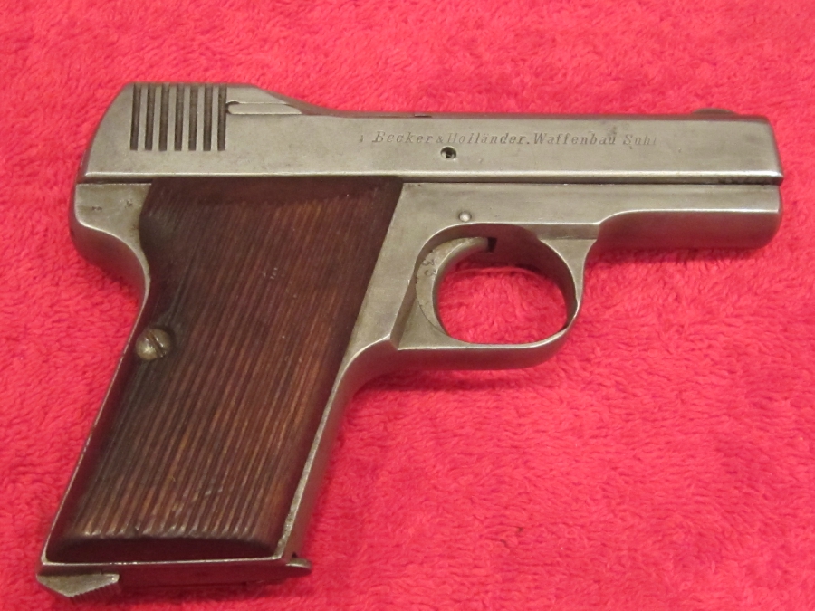 Becker And Hollander German Wwi Becker & Hollander Beholla W/Holster 7 ...