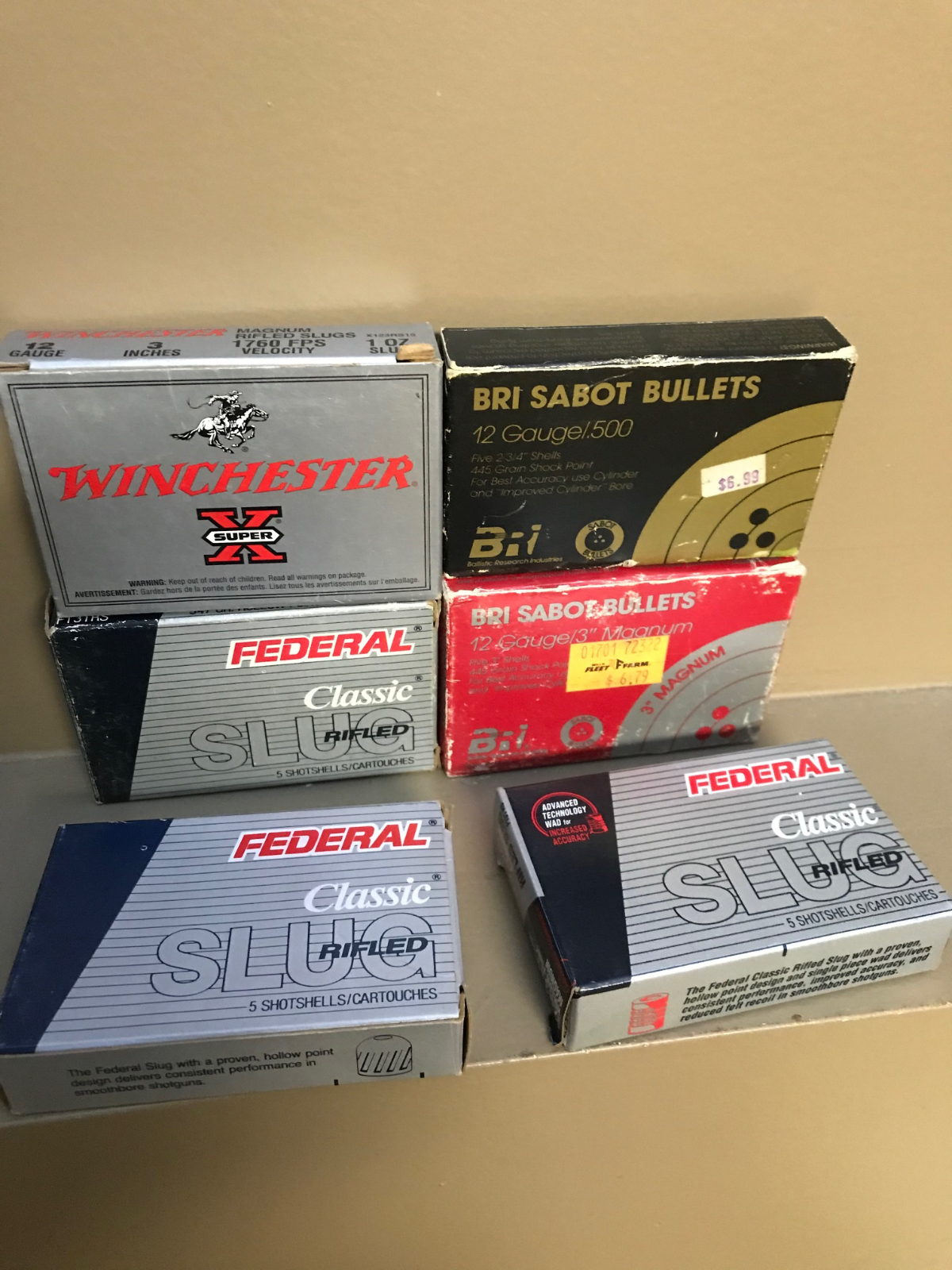 Assorted 3 Inch Slugs - 28 Rounds (Six Boxes) 12 Ga For Sale at ...
