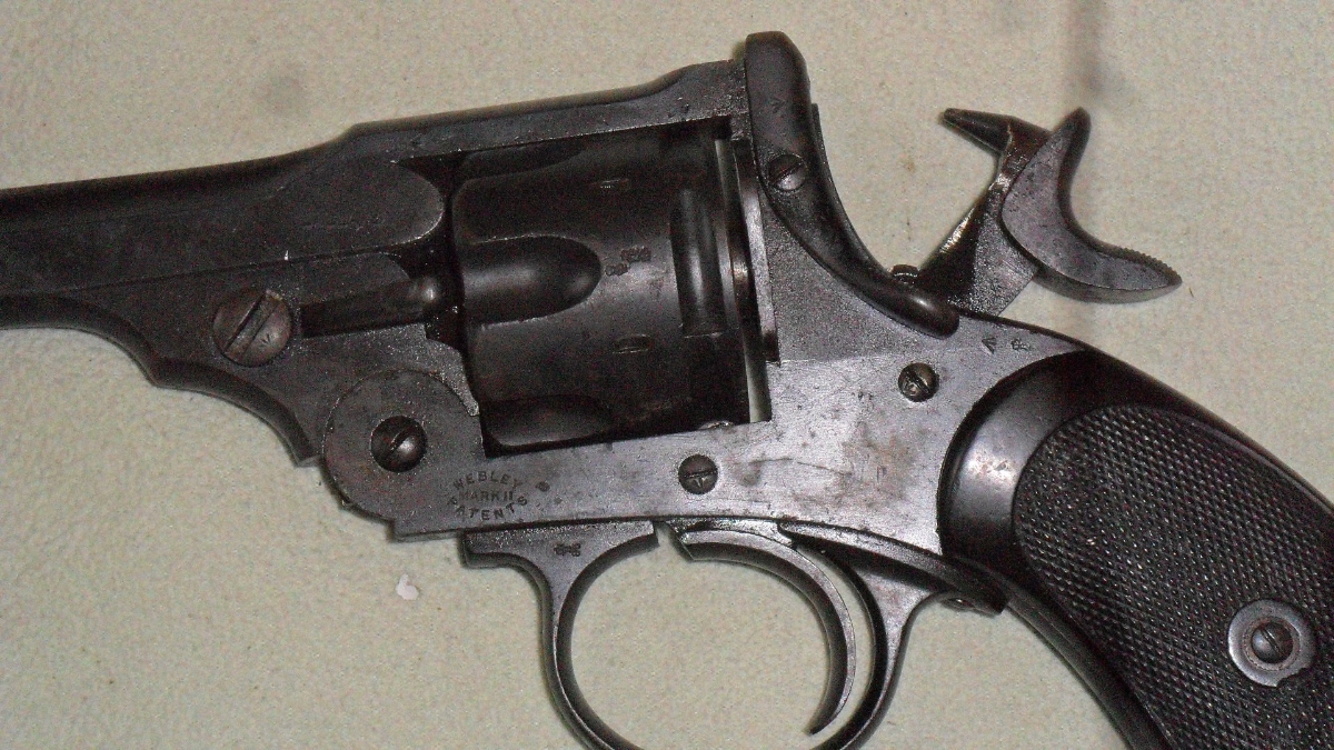 Webley & Scott Wwi British 1914 Bird Bird Grip Revolver For Sale at ...