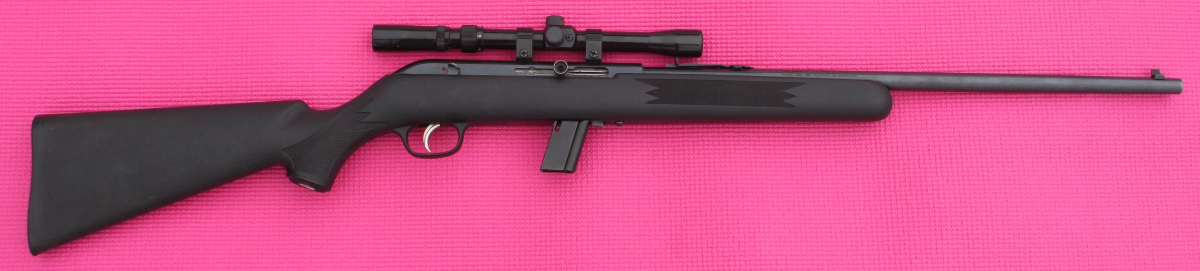 Stevens Model 62 Semi-Auto Rifle With Synthetic Stock, 3-7x22 Scope .22 ...