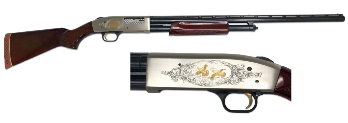 Mossberg Model 500 Centennial Limited Edition Gold Engraved 28" 12 Ga ...