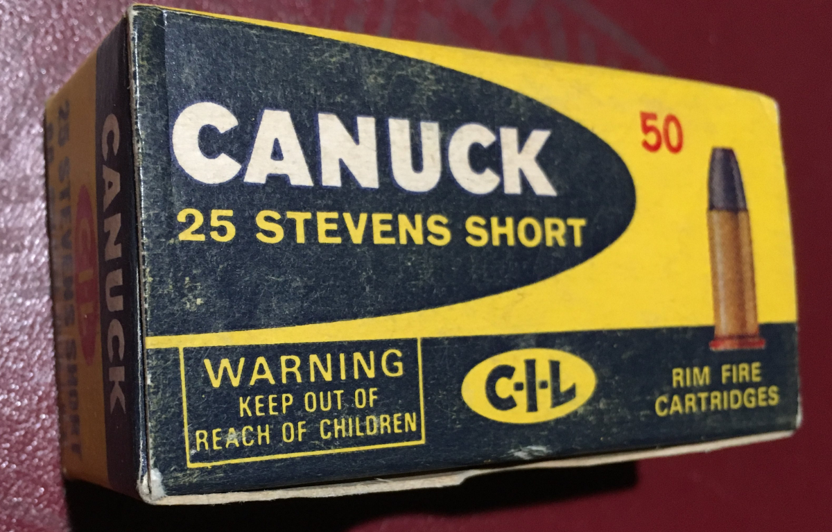 CIL Canuck NOS 25 Stevens Short ammo .25 Stevens 16896633 - GunAuction.com