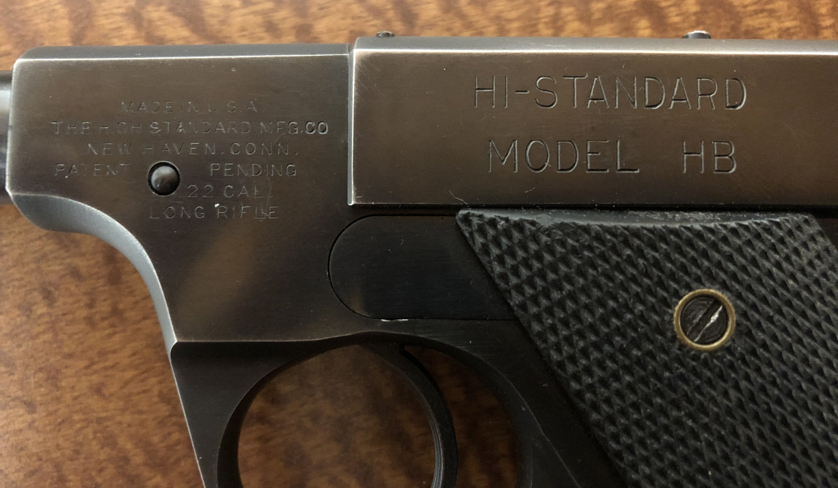 High Standard Hi Standard Model Hb Semi-Auto Pistol In Very Good ...