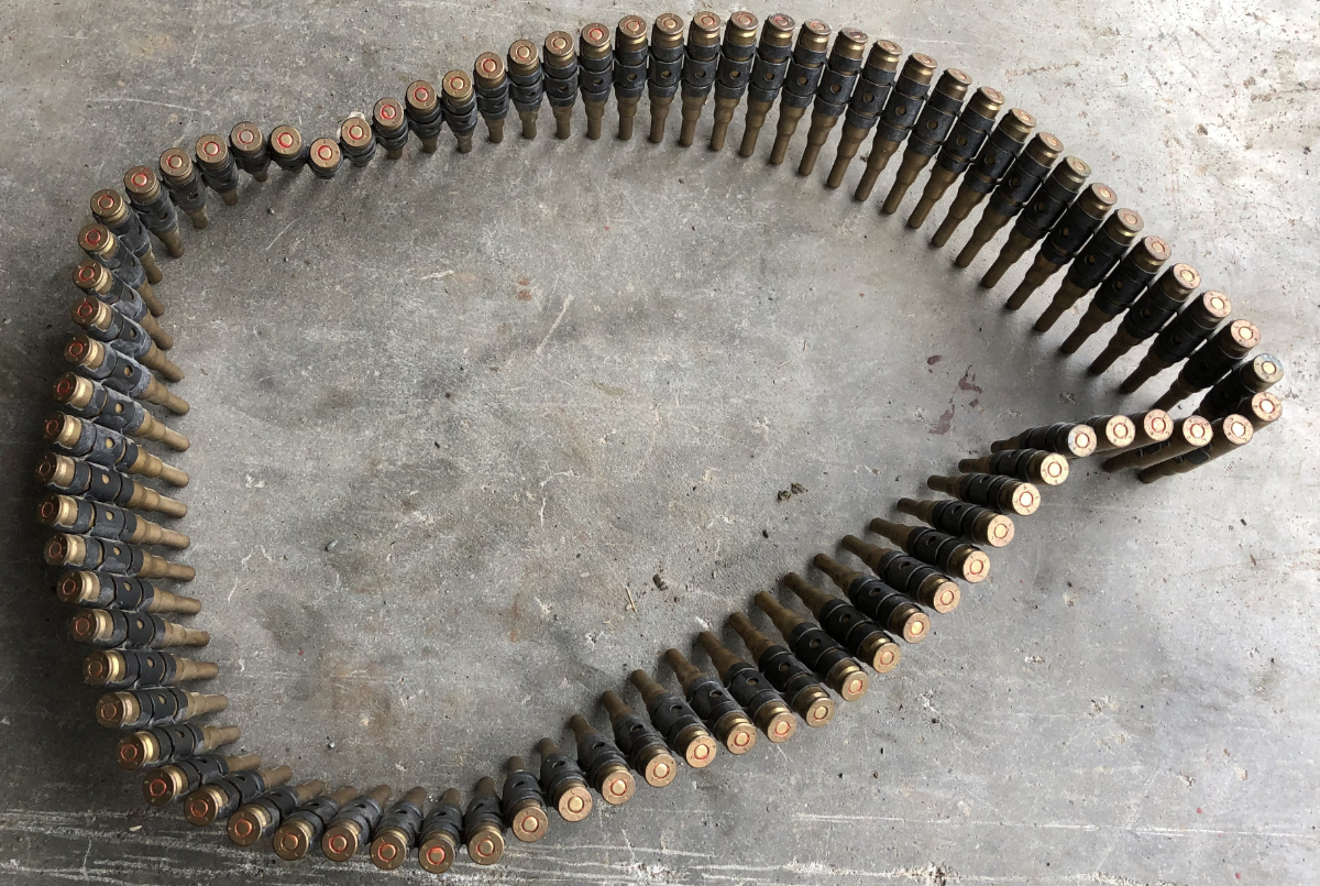 Lake City M60 Machine Gun Belt Of 80 7.62 Nato Blanks 7.62 Nato For ...