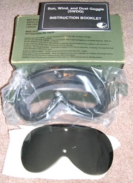 New In Box U.S. Military Sun,Wind & Dust Goggles For Sale at GunAuction ...
