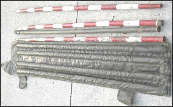 U.S. Military 4-Pole Survey/Site Poles In Case For Sale at GunAuction ...