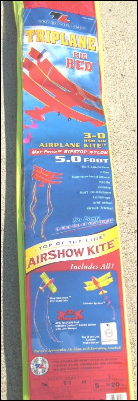 5 Ft. Big Red Tri-Plane Air Show Kite For Sale at GunAuction.com - 6916528