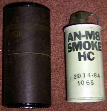 Military An-M8 Smoke Hc Canister With Tube For Sale at GunAuction.com ...