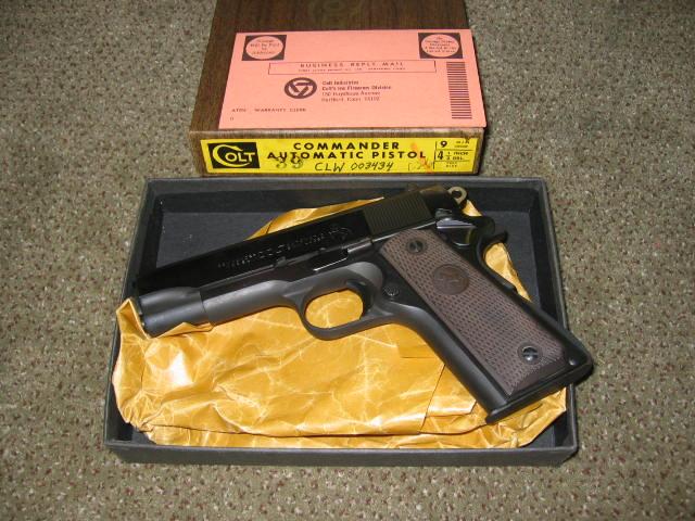 Colt NIB Early Colt Commander 9mm