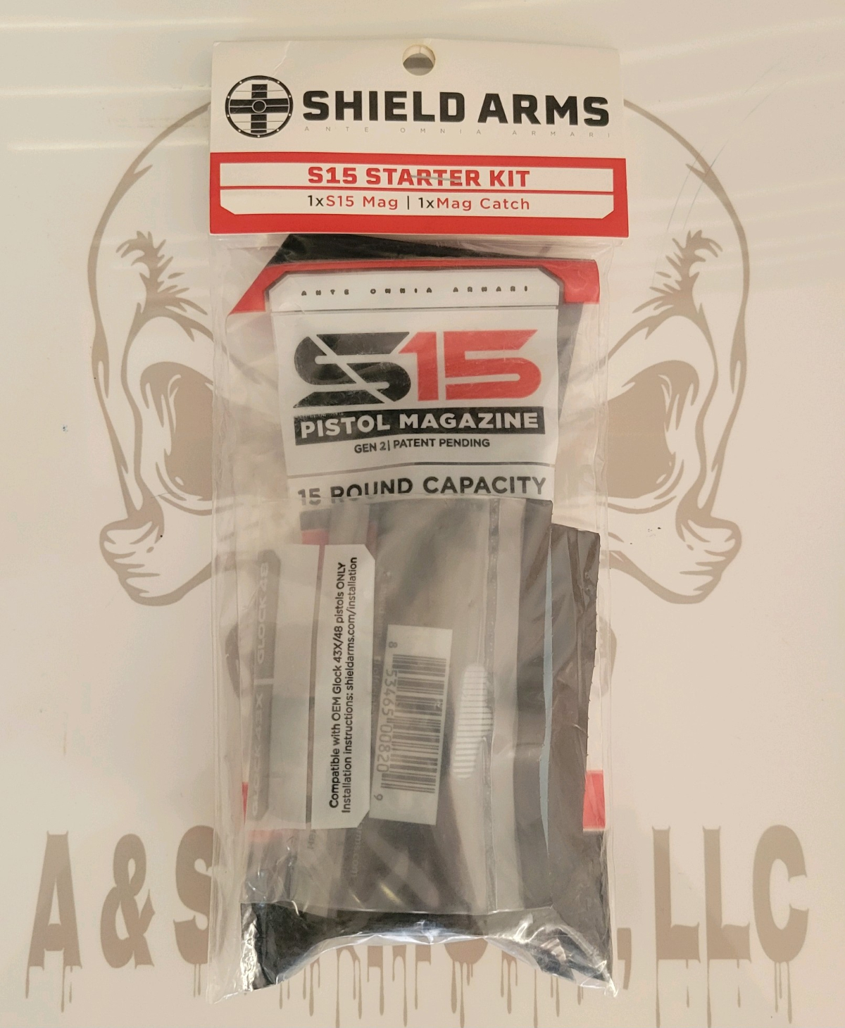 Shield Arms Glock 43x / 48 Conversion Kit (15 Round Magazine) 9mm Luger ...