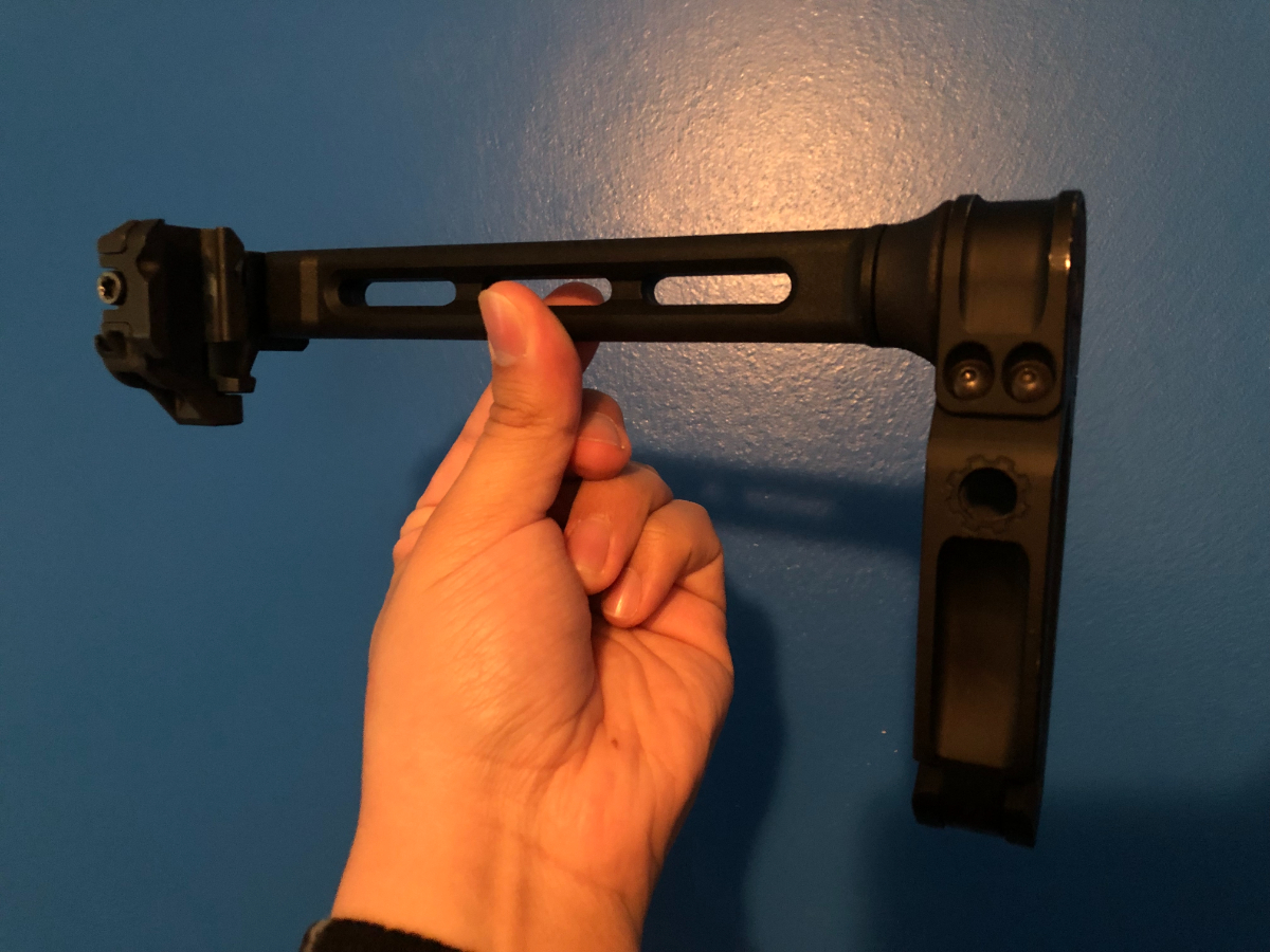 Folding PCB MPX MCX Brace modified with a Tailhook Mod 1C - Picture 2